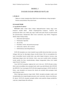 Modul Matlab - Repository